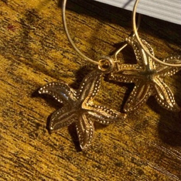 Jewelry | Gold Starfish Tube Feet Border Bumpy Ocean Sea Marine ...